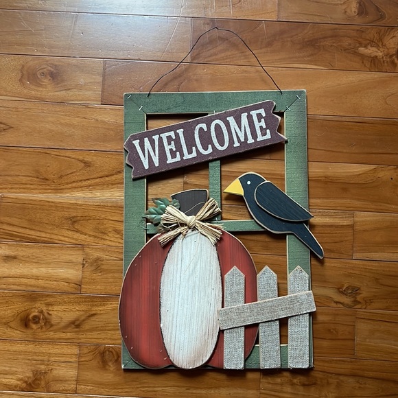 Source Unknown | Accents | Welcome Sign Farmhouse Door Or Wall Decor ...